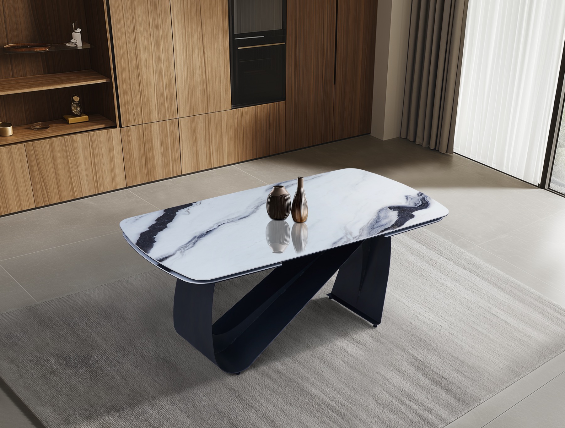 venice white Grey Ceramic Dining Table | Chelsea Home and Leisure Ltd