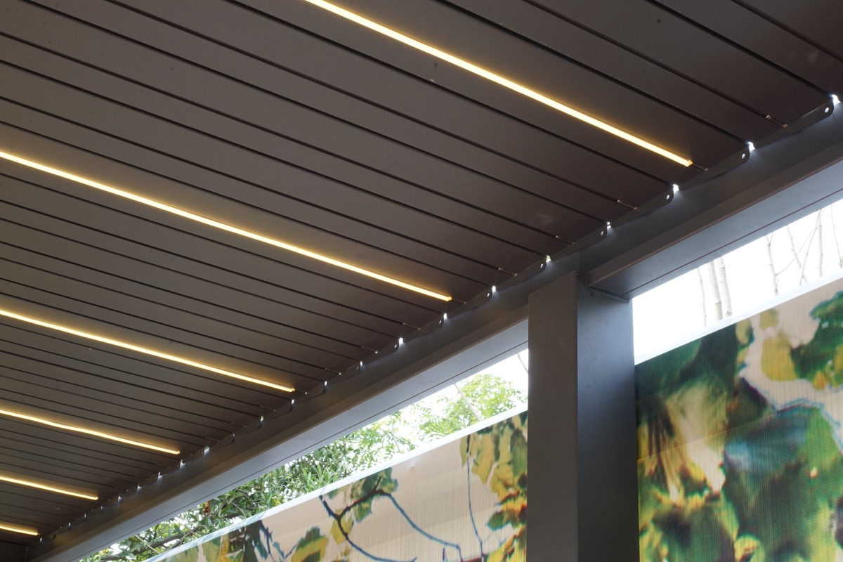 Aluminium pergola with built in lighting system 3×3 | Chelsea Home and ...