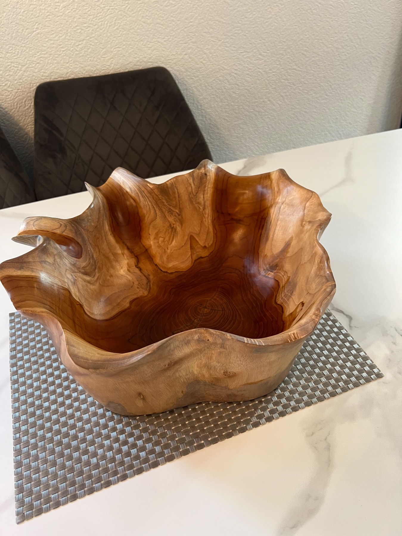 Teak Root Fruit Bowl Fluted | Chelsea Home and Leisure Ltd